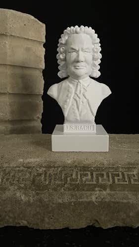 Amazon.com: Johann Sebastian Bach Bust Musician Sculpture German ...