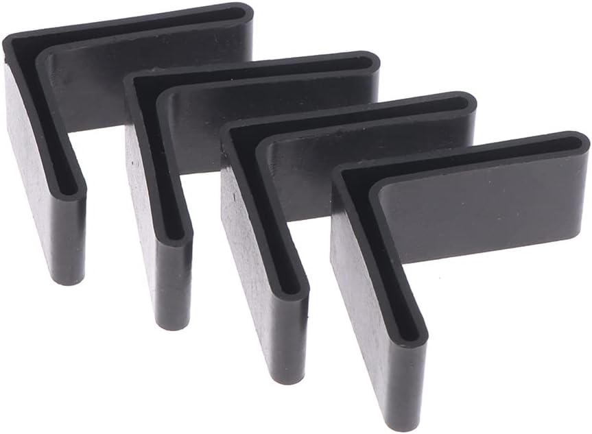 4PCS Angular Rubber Footing L-shaped Angle Steel Foot Pad L-Shaped ...