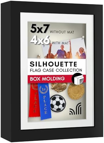 Amazon.com - 5x7-inch Shadow Box Frame - Display Case - (Easy to Change ...