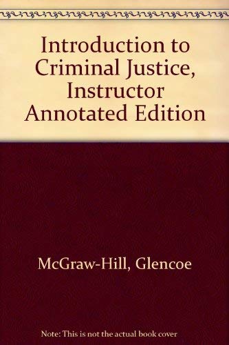 Amazon.com: Introduction to Criminal Justice, Instructor Annotated ...