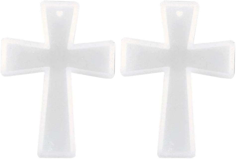 Amazon.com: SHINEOFI Cross Silicone Resin Molds, 2pcs Cross Pendant ...