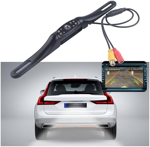 Amazon.com: License Plate Backup Camera for Car with 8 LED,[HD Night ...
