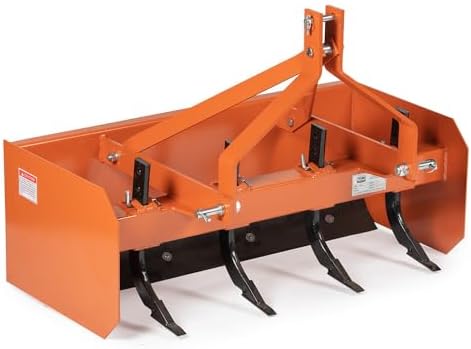 Titan Attachments Standard Series 3 Point 4 FT Rear Box Blade Scraper ...
