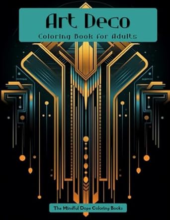 Amazon.com: Art Deco Coloring Book for All Ages: 9798865826965: Dope ...