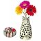 Amazon.com: FSDFVD Polka Dot Cat Vase - Cat Lover Gift, Unique Resin ...