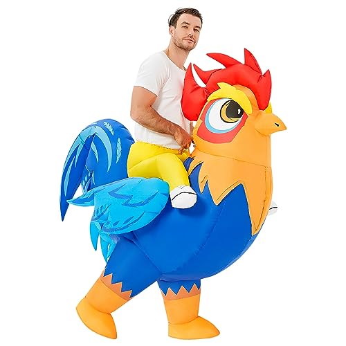 Snapklik.com : Chicken Costume Inflatable Costume Adult Ride On Blow Up ...