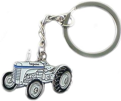 Metal Enamel Keyring Green Farm Tractor Digger : Amazon.co.uk: Fashion