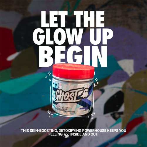 GHOST Glow: Beauty and Detox Support Formula - 30 Servings, Blueberry ...