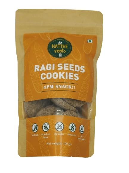 Native Roots Ragi Seeds Cookies | Gluten Free | No Maida | No Refined ...
