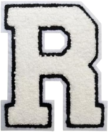 Amazon.com: Letter R - Chenille Stitch Varsity Iron-On Patch by pc, 4-1 ...