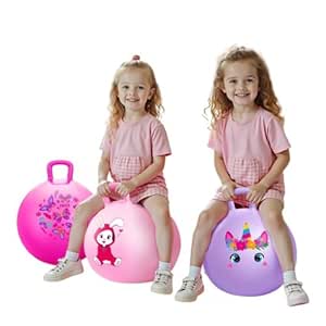 Homaxa Red Space Hopper Ball for Kids Ages 7-10 – 45cm Bouncing ...