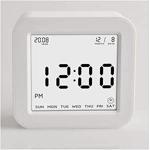 LED Travel Alarm Clock, Electronic Snooze Smart Backlight Desktop ...