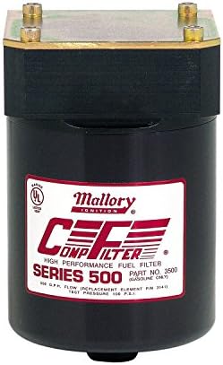 Amazon.com: Mallory 29246 500 GPH Fuel Filter (8AN, 40 Microns ...