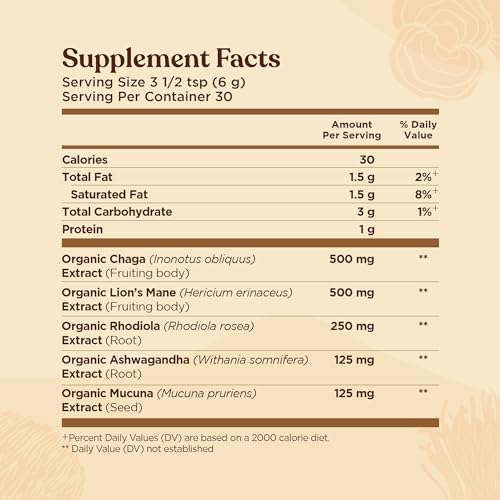 Snapklik.com : Focus Organic Mushroom Coffee Latte By Four Sigmatic ...