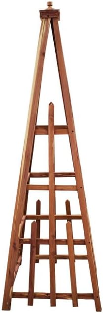 Amazon.com : Amish Made Large Cedar Pyramid Trellis by Prime Retreat ...