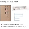 homidy 1 Pack Brushed Nickel Cabinet Handles Drawer Pulls 128mm(5 inch ...