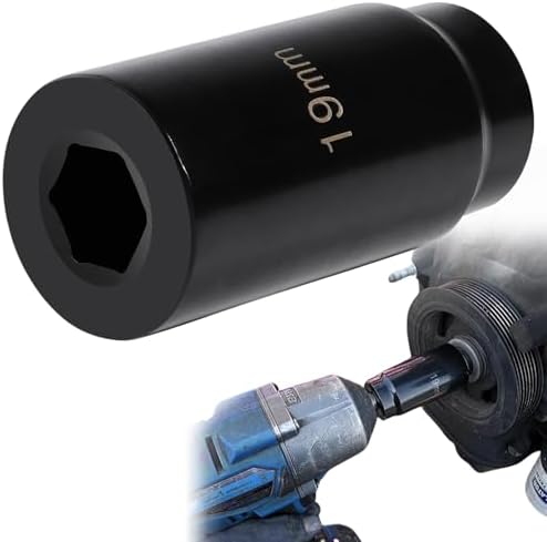 Harmonic Balancer Socket Tool 77080 for Honda 19mm Crank Bolt Socket, 3 ...