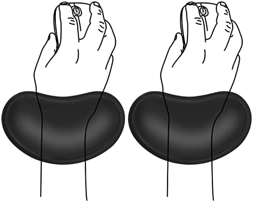 Amazon.com: Mouse Wrist Rest, Canjoy 2 Pack Memory Foam Soft Fabric ...