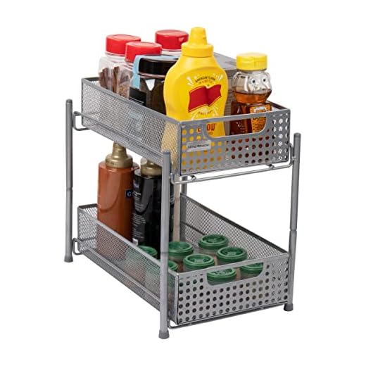 Mind Reader 2단 매쉬 선반 54% 할인 후 13.80불 - MODUBA