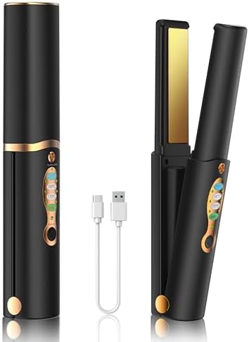 Amazon.com : Cordless Hair Straightener and Curler,SUNMAY Voga Plus Ionic Cordless Flat Iron for ...