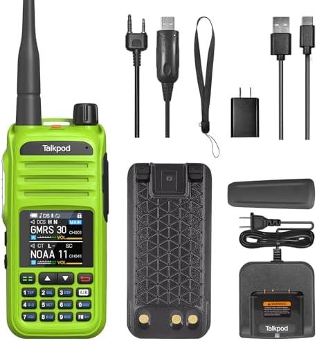 Amazon.com: Talkpod A36Plus GMRS Handheld Two Way Radio Walkie Talkies ...