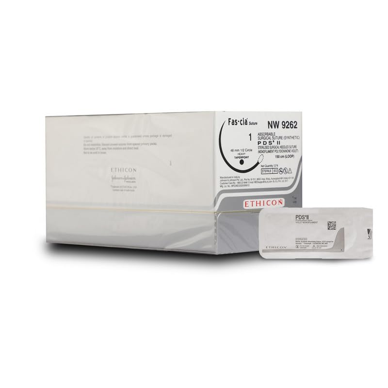 Buy Ethicon NW9304 PDS II Sutures USP 4-0, 1/2 Circle Round Body ...