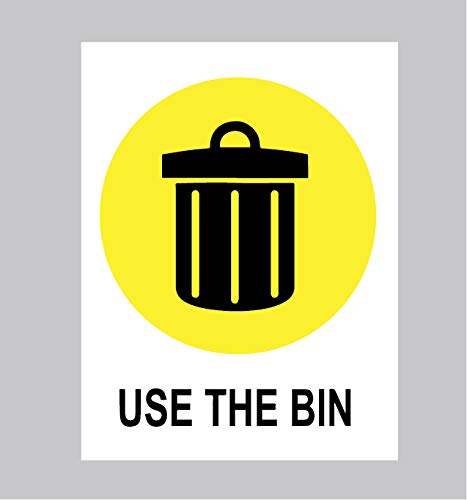 SIGN EVER™ Use Dustbin Sign Board Collage Office Signage Business 3mm ...