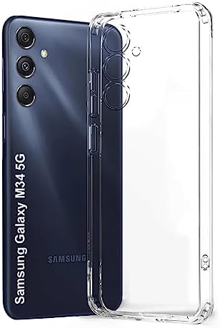 Fashionury Crystal Clear Back Case Cover for Samsung Galaxy M34 5G ...