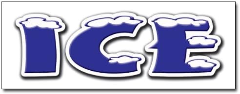 Amazon.com: 36" ICE Decal Sticker Cold Store Machine Chest : Automotive