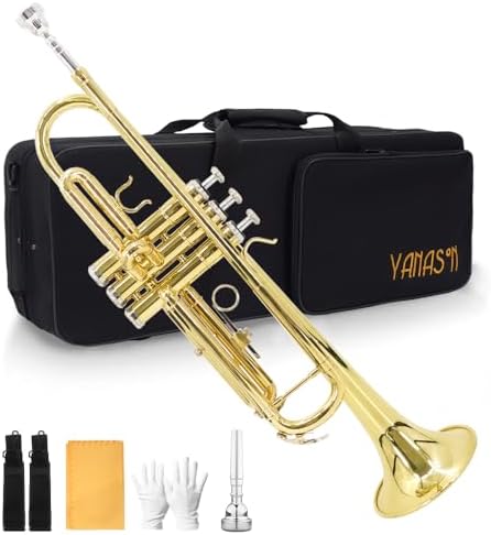 Amazon.com: YANASON Bb Standard Trumpet Set for Beginner, Brass Student ...