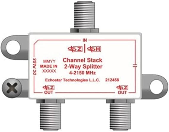 Amazon.com: Dish Channel Stack 2-Way Splitter : Electronics