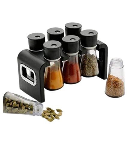 TWISTER Spice Box for Kitchen/Durable Masala Organiser with 6 Container ...