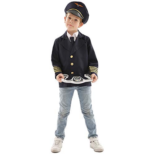 Forever Young Kids Children’s Navy Pilot Captain Airline Cabin Crew ...