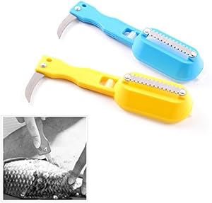 Stainless Steel Fish Scale Remover Skin and Fish viscera Scaler knife ...