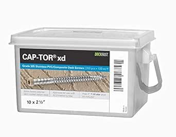 Cap-Tor xd - #10 x 2-1/2" - #45 Ivory - 305 Stainless Steel Capstock ...