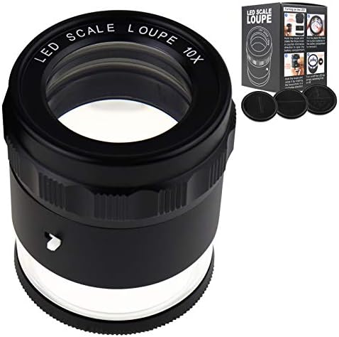 Amazon.com: Carson LumiLoupe 10X Power Stand Magnifier (LL-10), Black ...