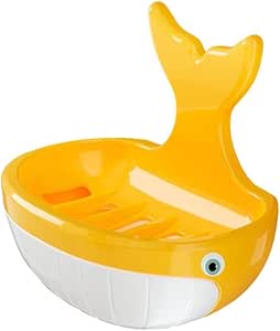 Amazon.com: Cute Whale Design, Soap Dish Soap Holder Suction Cup ...