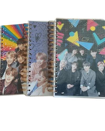 Amazon.com: Kpop Spiral Notebook x3, A5 Notepad For Writing, Lined ...