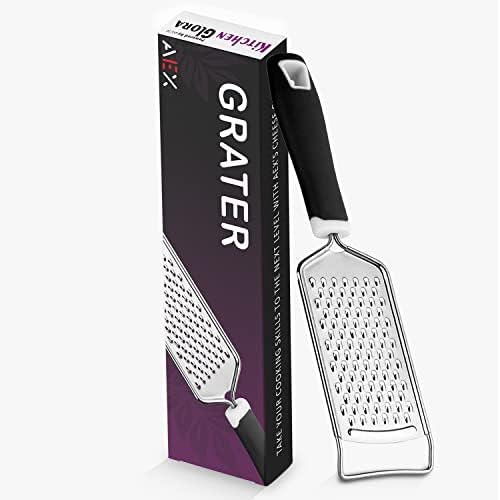 AEX Stainless Steel Hand Grater with Handle Rotary Cheese Grater ...
