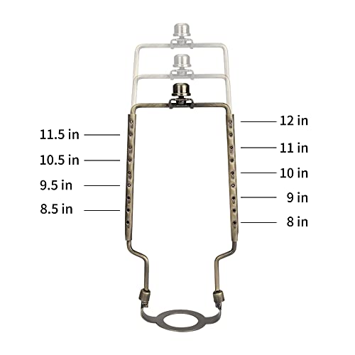 Snapklik.com : 8 9 10 11 12 Inch Lamp Shade Harp Holder, Adjustable ...