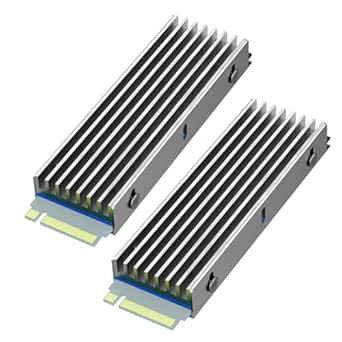 GLOTRENDS M.2 Heatsink with Screws and Thermal Pads for Single/Dual ...