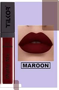 Buy TILKOR Matt Maroon – Deep, Elegant Maroon Matte Lipstick with ...