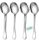Amazon.com: Keyoxy Large Serving Spoons, 8 Pieces Large Stainless Steel ...
