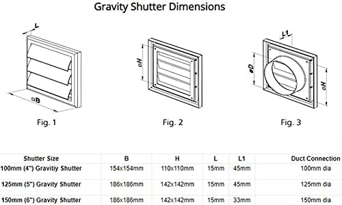 Vents 4 inch Terracotta Gravity Grille Backdraft Shutter 100mm Extractor Fan Back Draught Grill ...