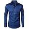 PARKLEES Men's Urban Stylish Casual Business Slim Fit Long Sleeve ...