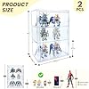 Amazon.com: 2 Pack Acrylic Display Case, 2/3 Layer Adjustable Figure ...