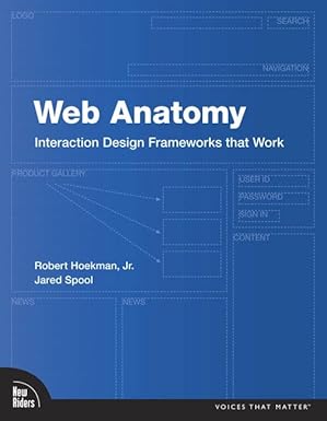 Web Anatomy: Interaction Design Frameworks That Work: Hoekman, Robert ...