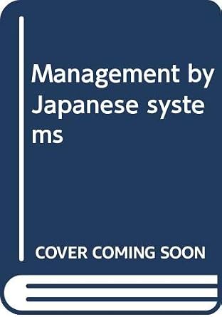 Management by Japanese systems : Amazon.in: Books