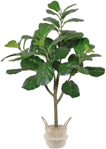 VEVOR Artificial Olive Tree, 5 FT Tall Faux Plant, Secure PE Material & Anti-Tip Tilt Protection ...
