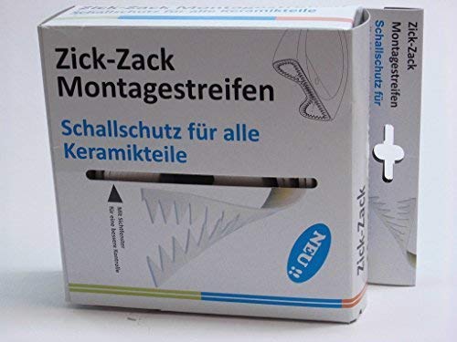 BDLLMDES Schallschutzband Zick-Zack-Montagestreifen, Weiß, 2 x 4,5 m ...